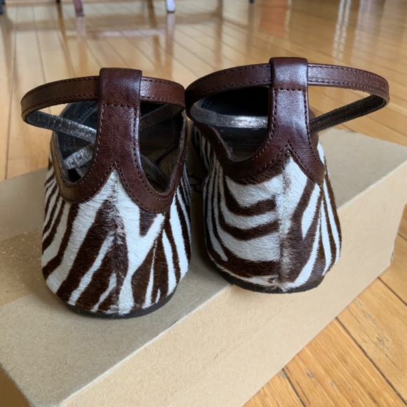 J. Crew | Shoes | J Crew Zebra Print Real Pony Hair Ballet Flats W ...